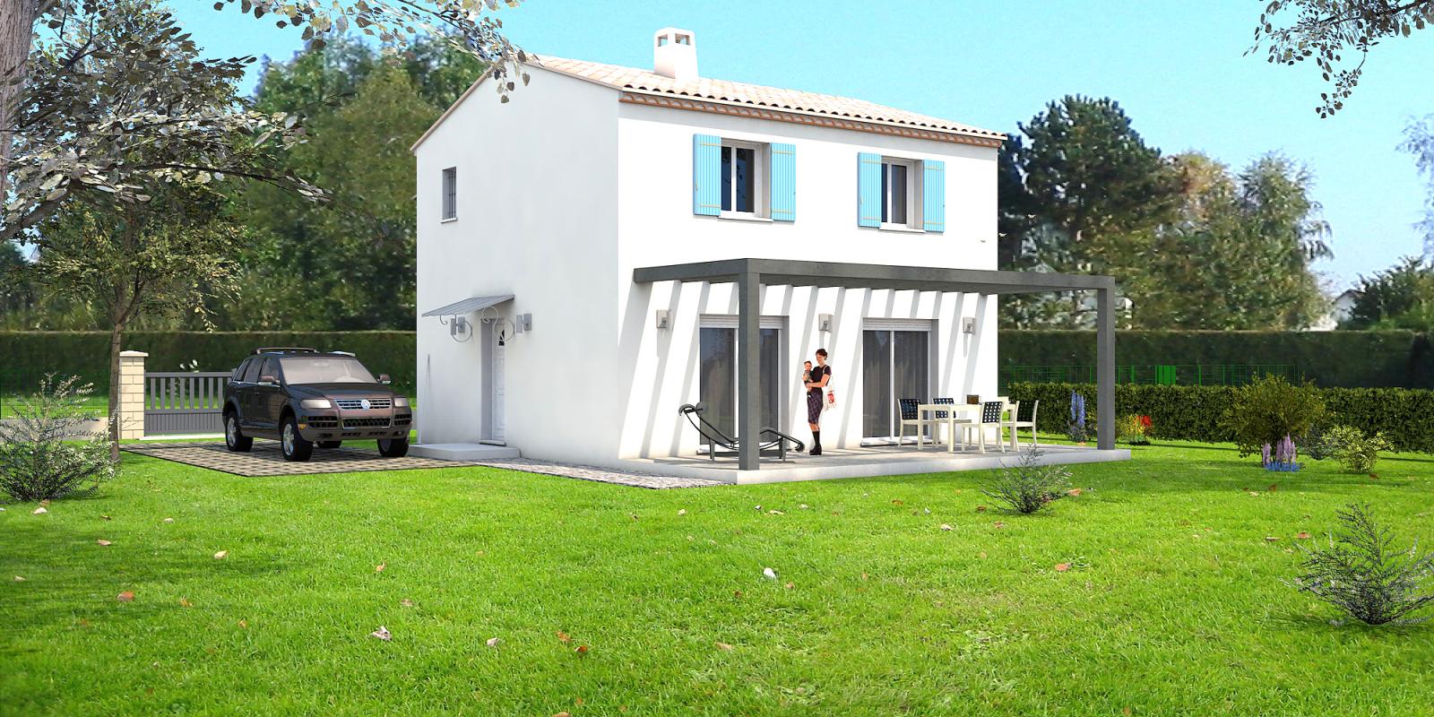 Maison de 94 m² sur un terrain de 250 m² située à (13160) à 257 800 ...